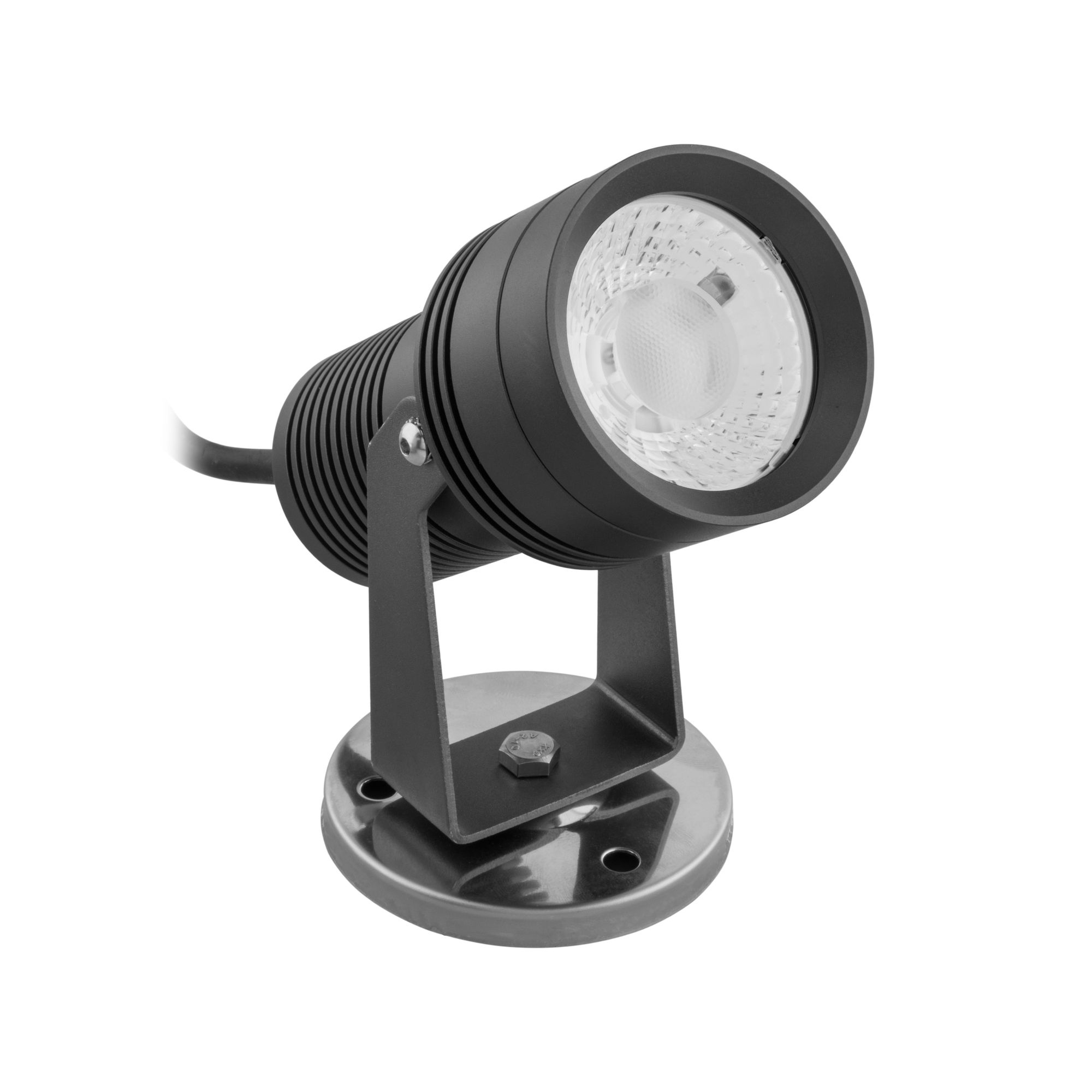 RGBW Spike Spotlight Clear 3000K 12W Black 3000K | Mr Resistor Lighting