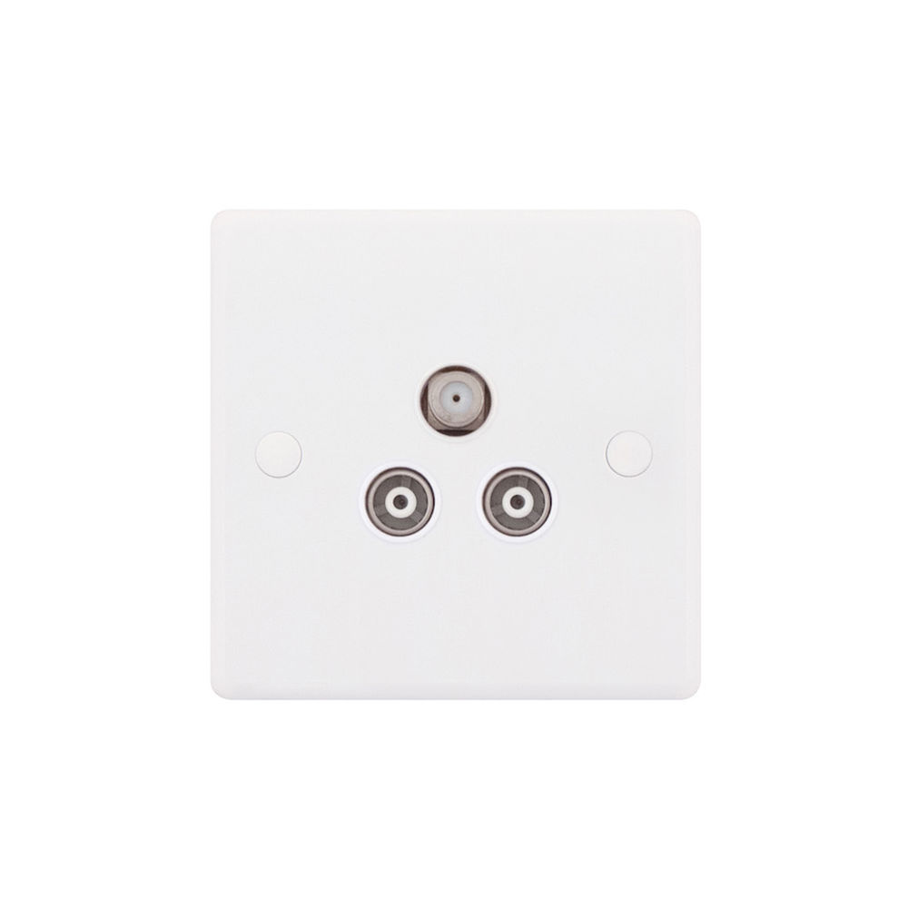 Communications Socket 1 gang satellite tv aeiral socket White | Mr ...