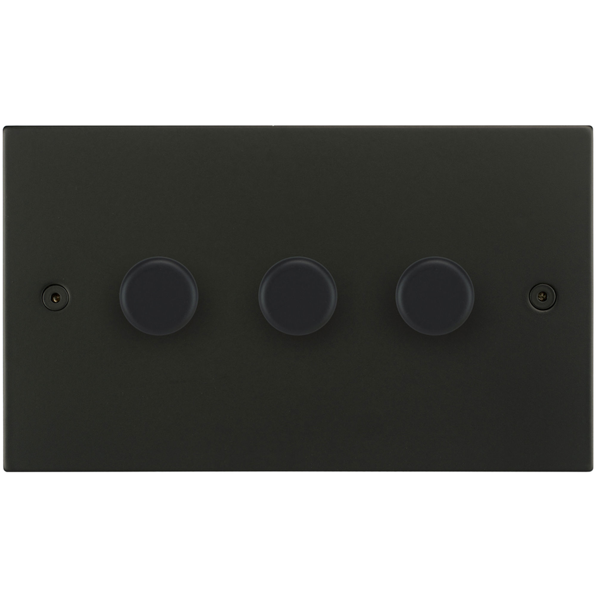 Horizon Square Dimmer Switch V-PRO Trailing Edge LED 3 gang 120 watt 2 ...