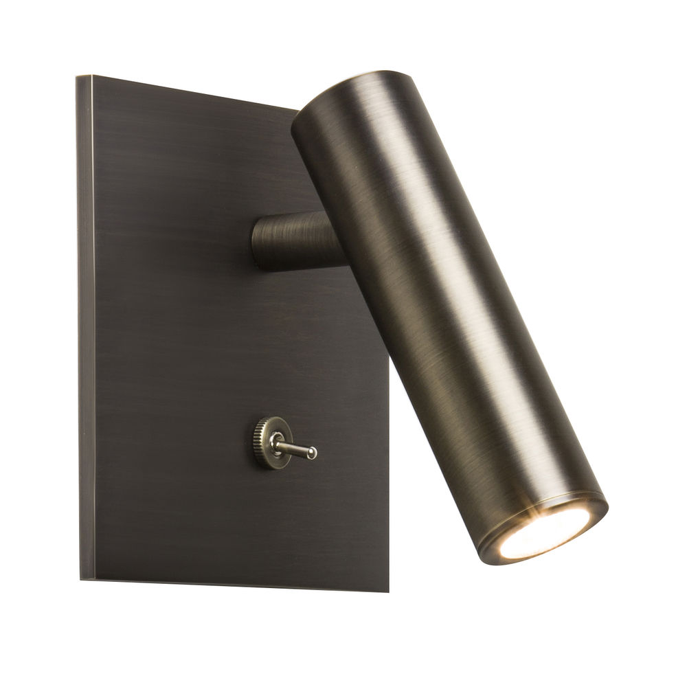 Enna Recess Square Switched LED Wall Light Bronze 4.5W | Mr Resistor ...