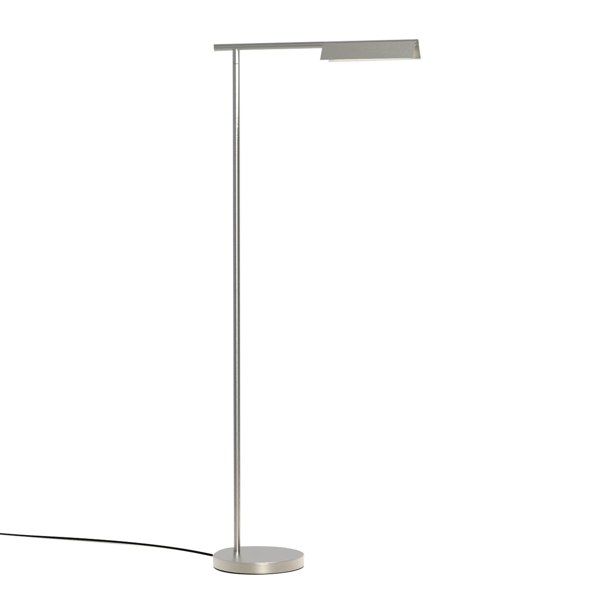 Fold LED Floor Standing Lamp Matt Nickel 8.1W | Mr Resistor Lighting