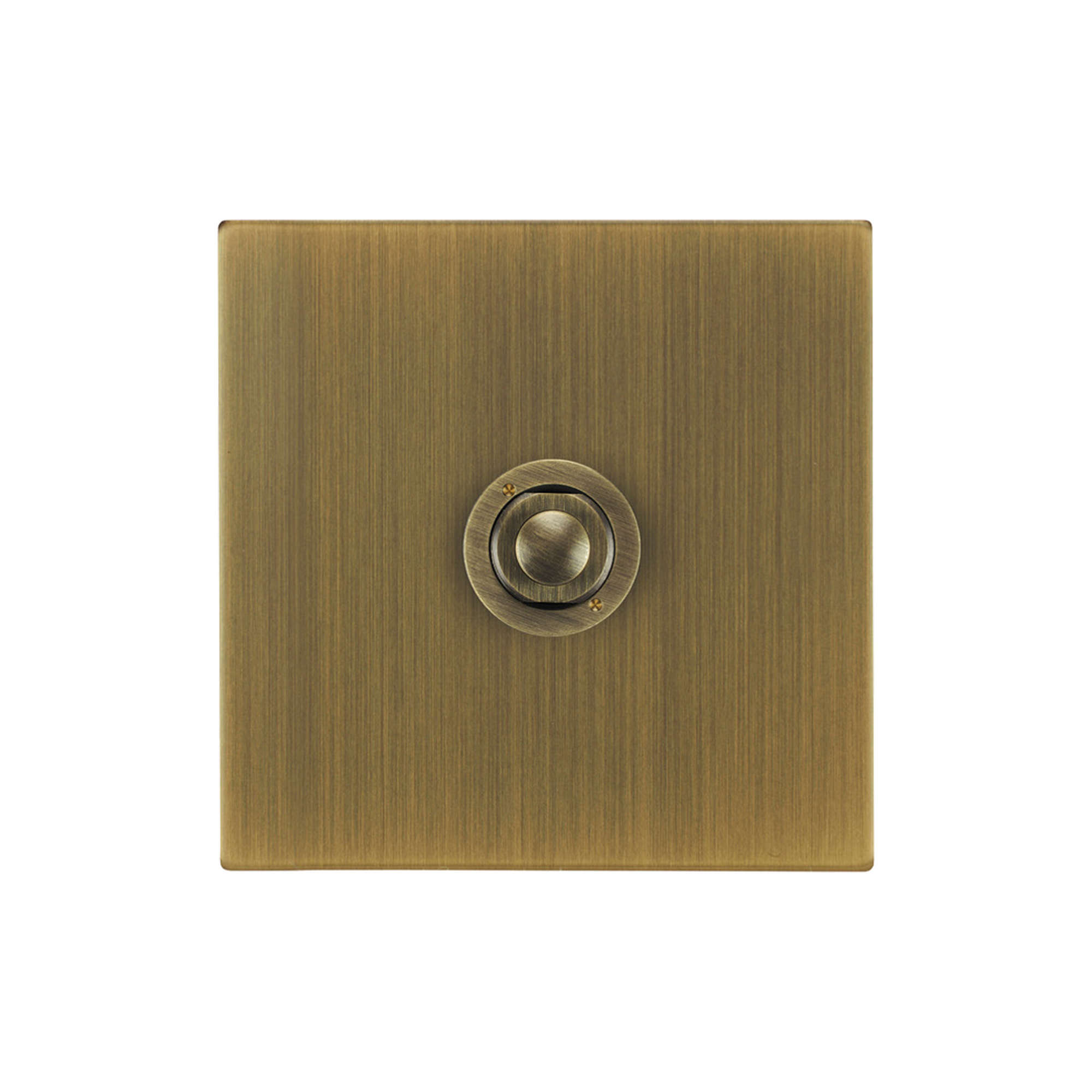 Horizon Square Push Button Switch 1 gang Antique Brass | Mr Resistor ...