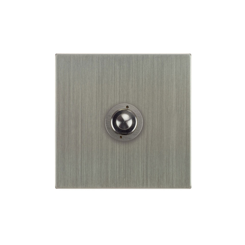 Horizon Square Push Button Switch 1 gang Satin Nickel | Mr Resistor ...