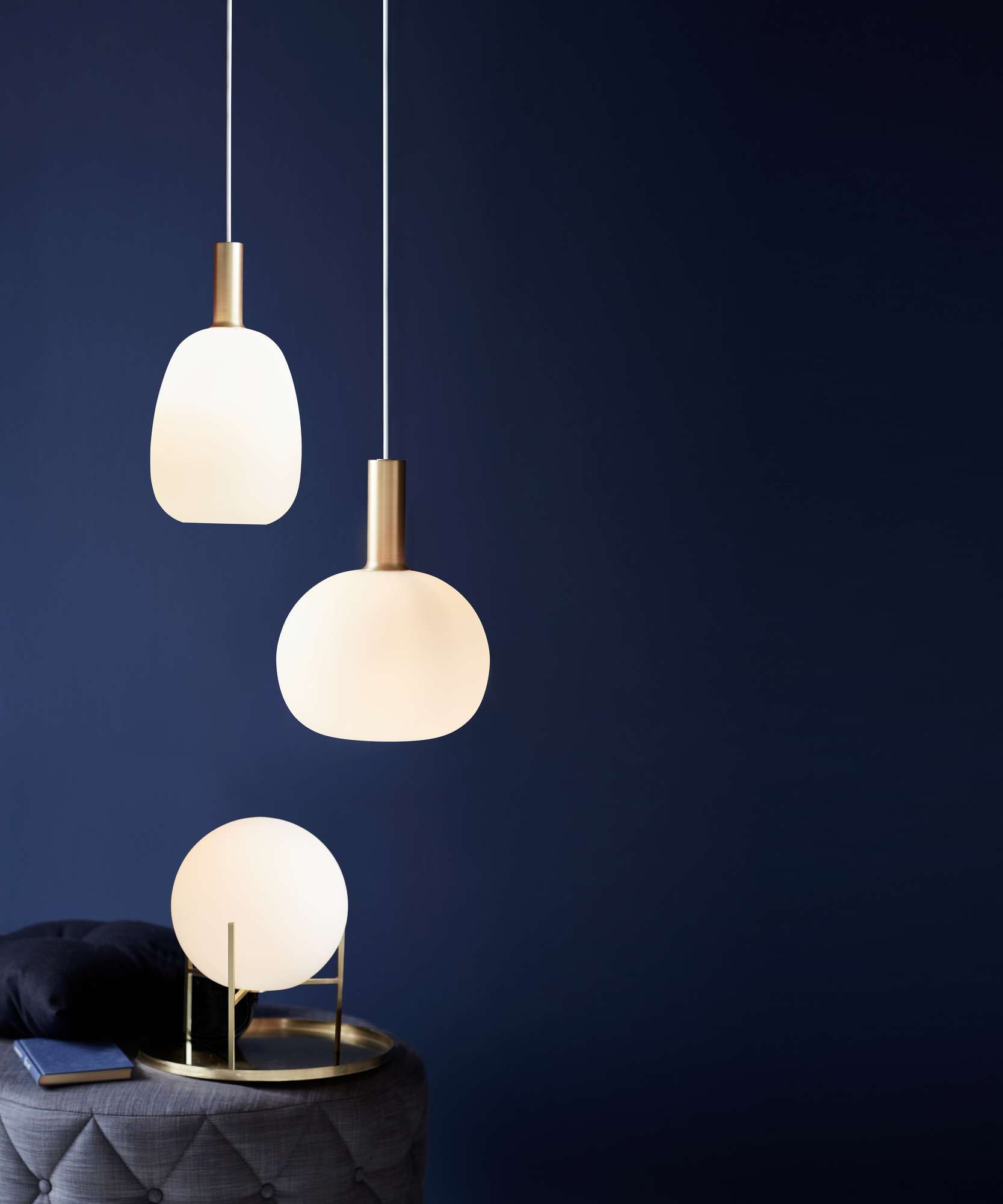Alton 25 Pendant 60W Brass/Opal | Mr Resistor Lighting
