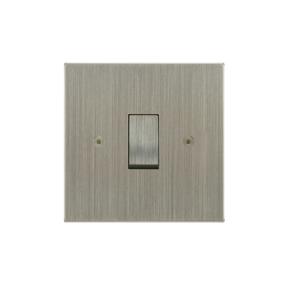 Horizon Square Rocker Switch 1 gang retractive 20 amp Satin Nickel | Mr ...