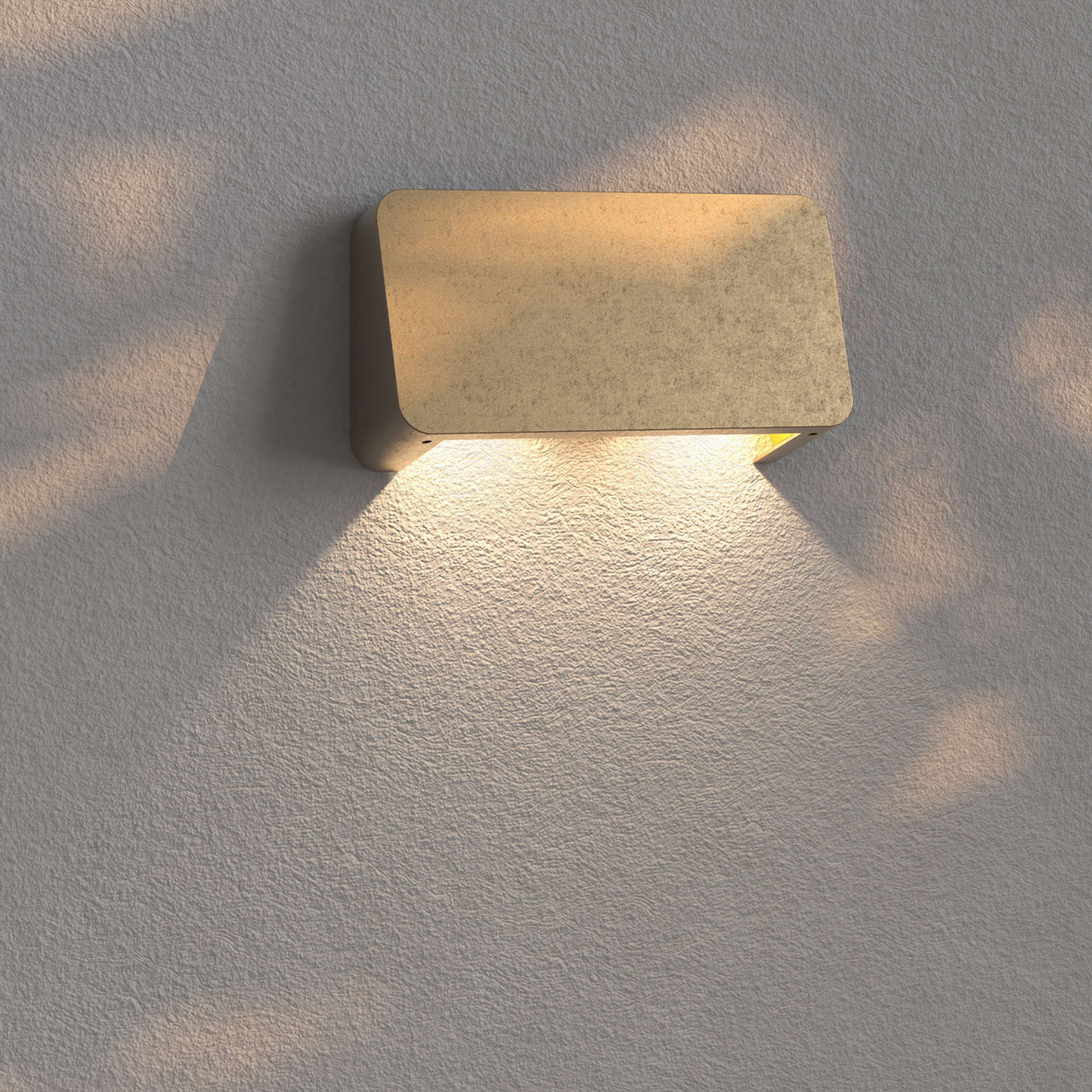 Incline Single LED Exterior Wall Light 8.2W Solid Brass | Mr Resistor ...