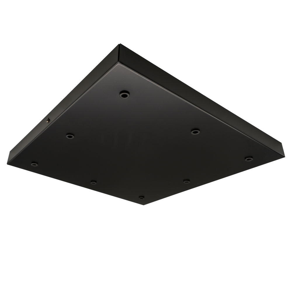 Square Ceiling Base Black 350mm | Mr Resistor Lighting