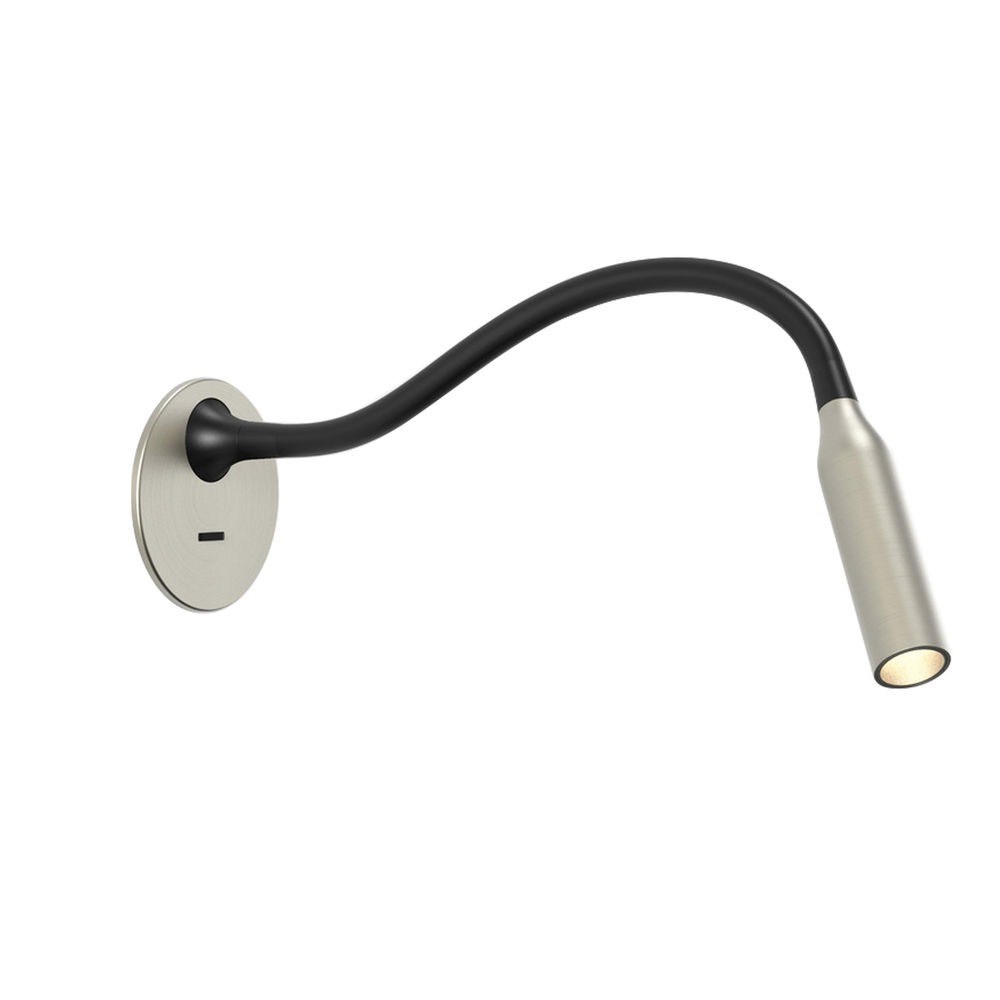 Lucca LED Switched Recessed Reading Wall Light 240V Matt Nickel 3.6W ...