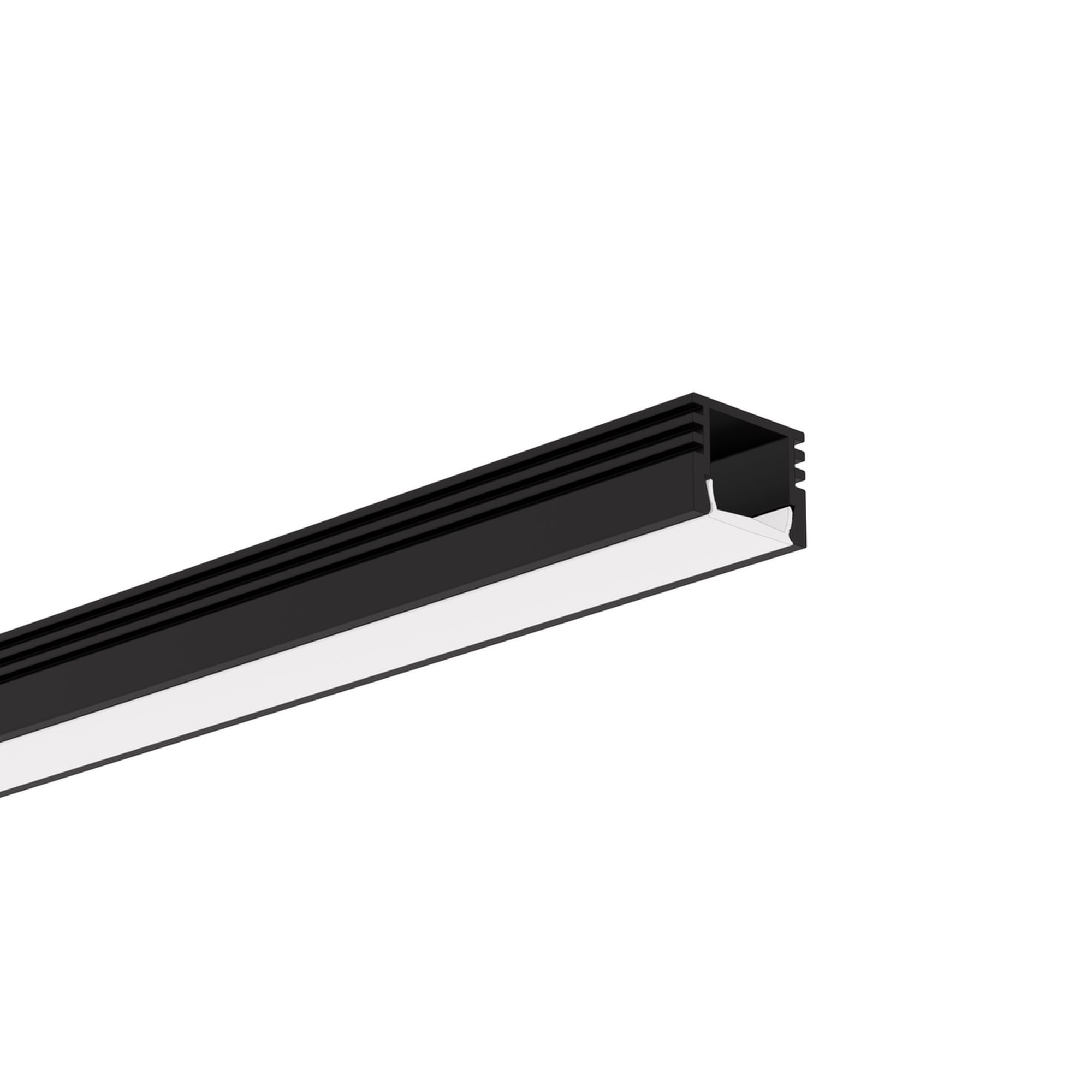 Maxi Surface Extrusion Profile Anodised Black 1000m | Mr Resistor Lighting