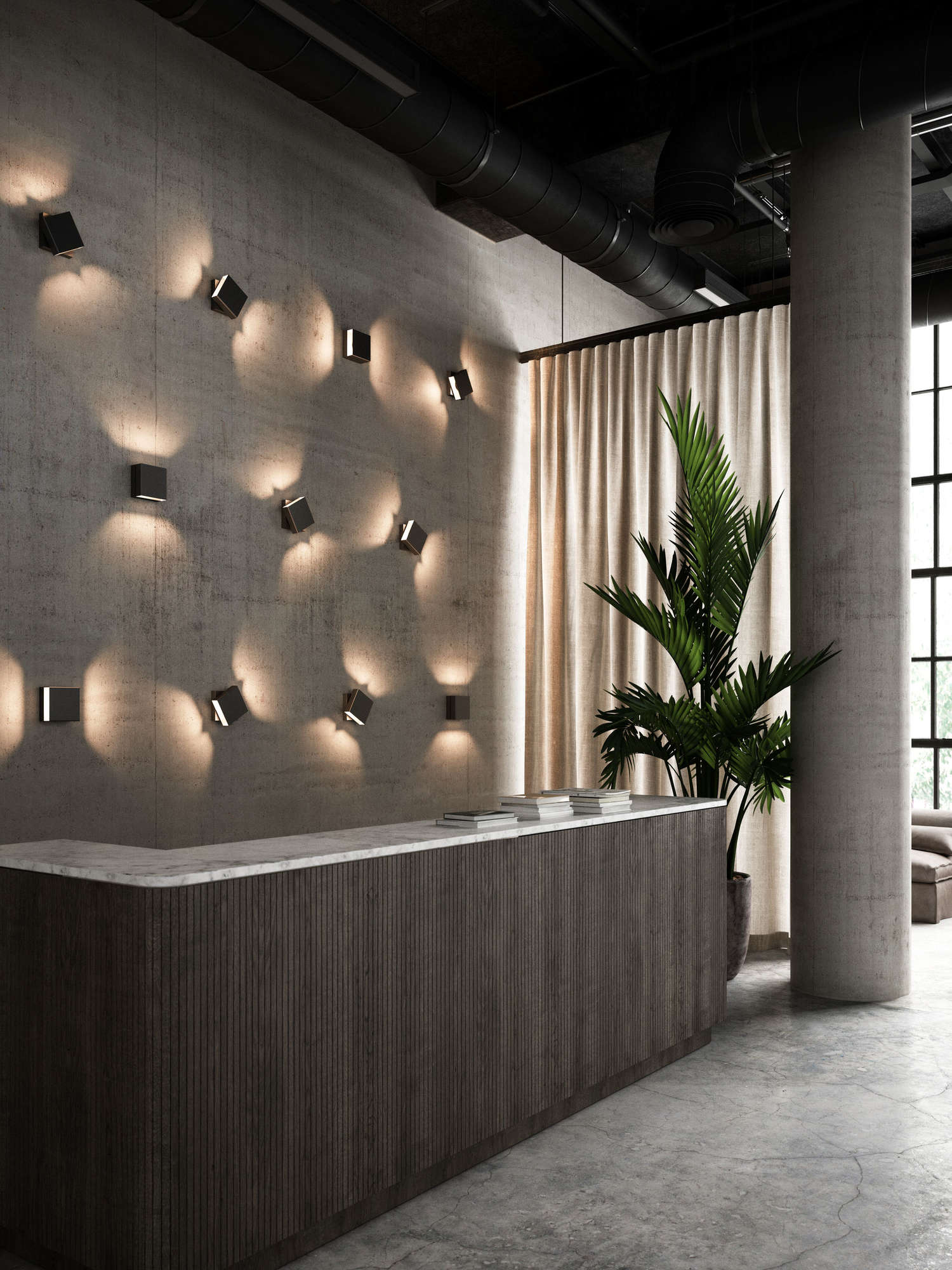 Turn LED Wall Light Black 13.8W | Mr Resistor Lighting