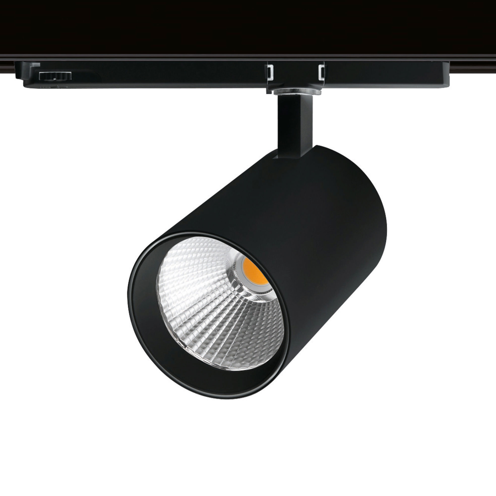 Tube Switching LED Track Light 3 30W 40° 3000lm Black 3000K Warm White ...