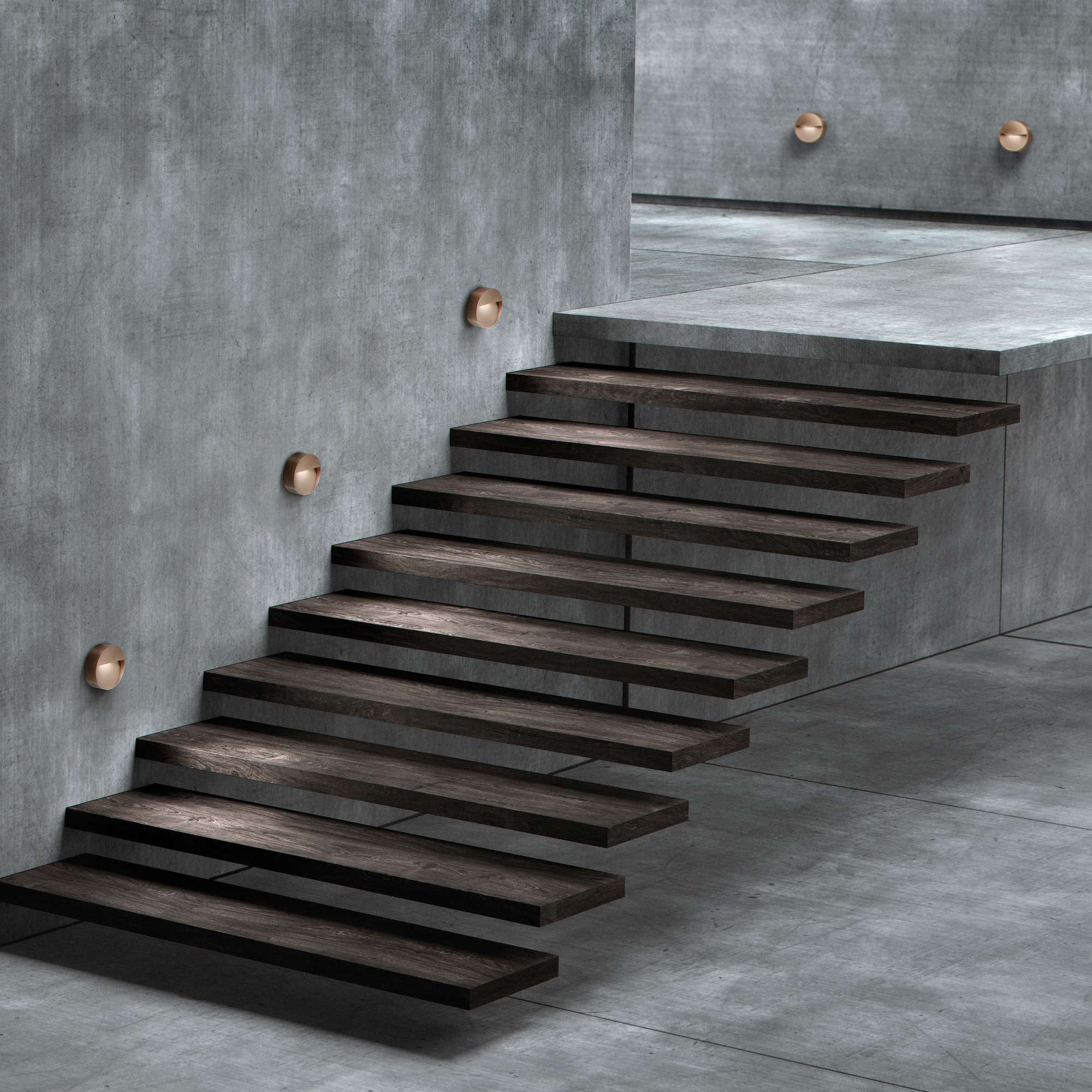 Serious 1 LED Low Level Wall Light 2700K Warm White Brass | Mr Resistor ...