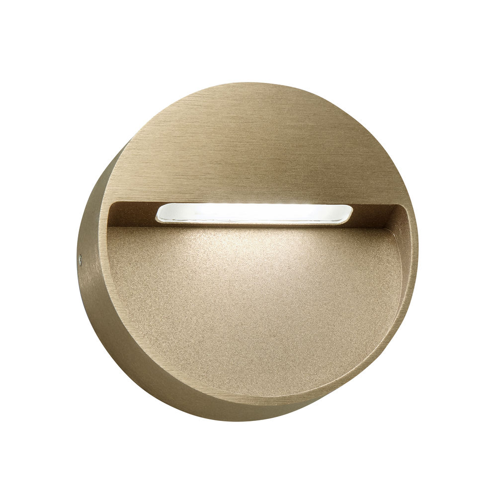 Serious 1 LED Low Level Wall Light 2700K Warm White Brass | Mr Resistor ...