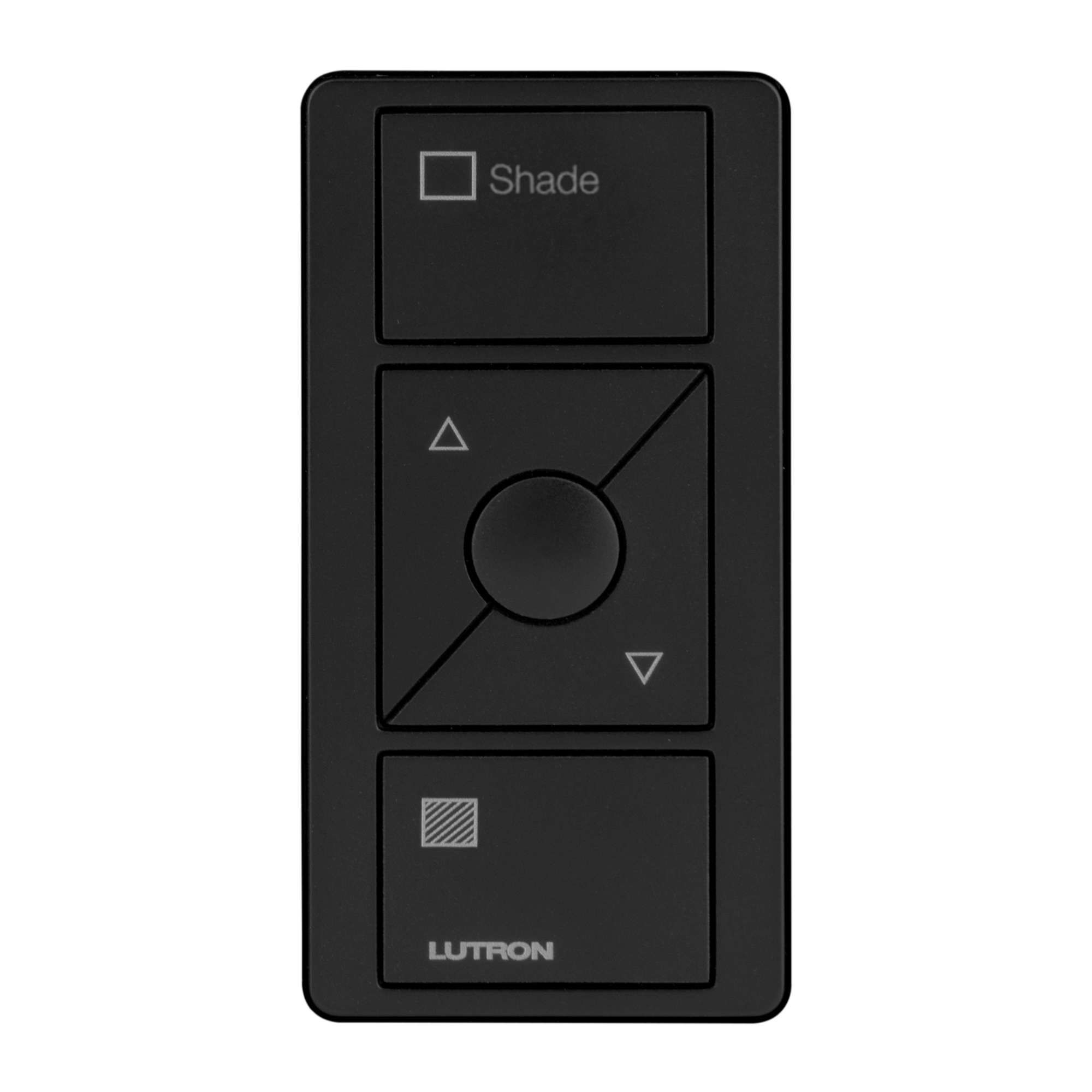 Lutron Pico Wireless 3 Button Raise/Lower and Shade Icons and Text Black | Mr Resistor Lighting