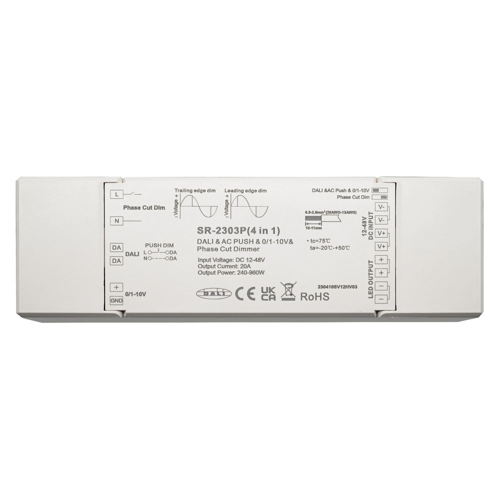 LED Dimmable Interface 4 In 1 Dali + Push + Phase Cut + 0-10V Inputs ...