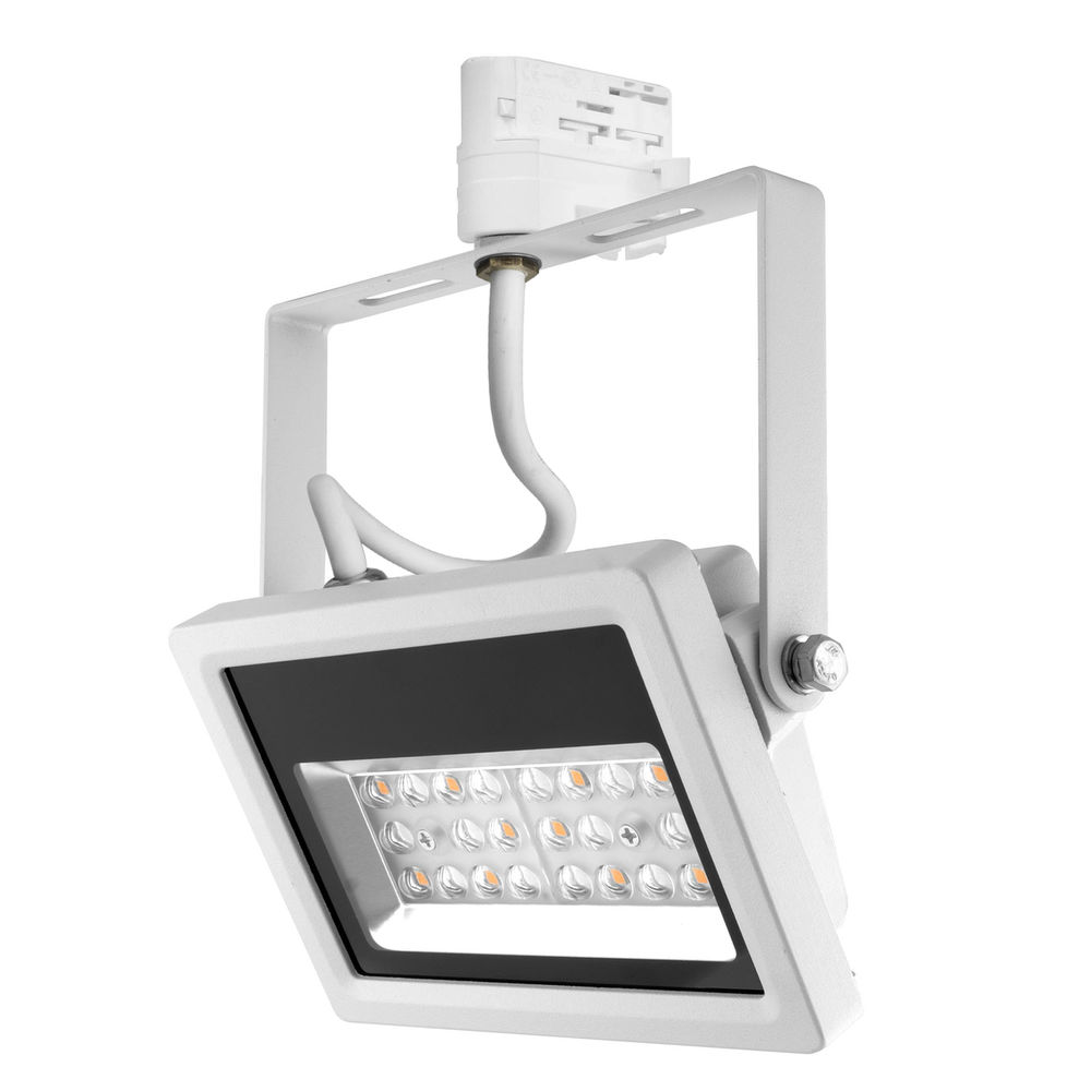 LED 3 Circuit Track Floodlight 240V 10W (=100W) 3000K Warm White | Mr ...