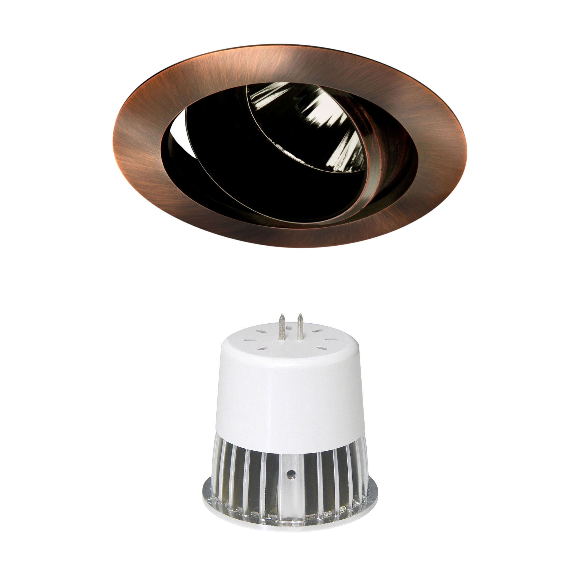 Adjustable Downlight Kit 12V Bronze 5W | Mr Resistor Lighting