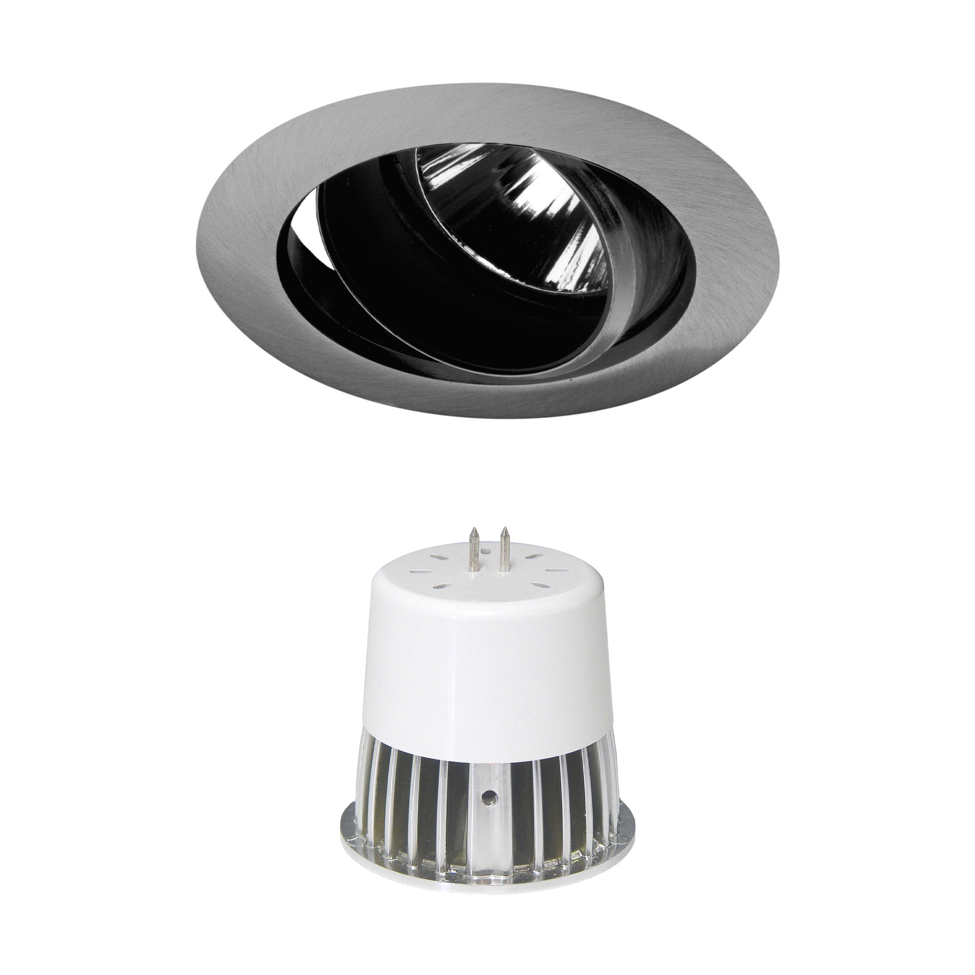 Adjustable Downlight Kit 12V Nickel 5W | Mr Resistor Lighting