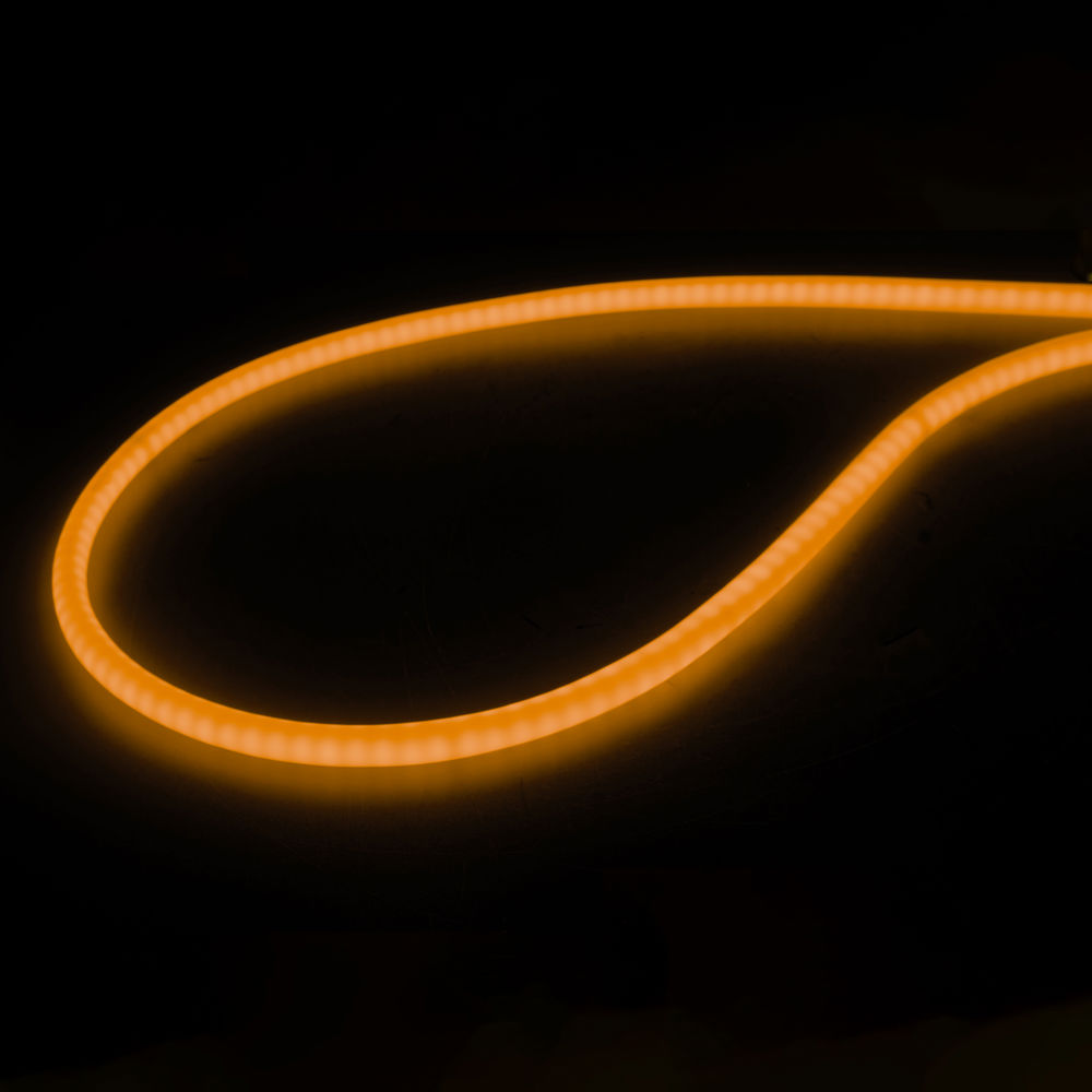 LED Neon Flex Round 360° 240V (14mm) Orange 1000mm / 9W | Mr Resistor ...