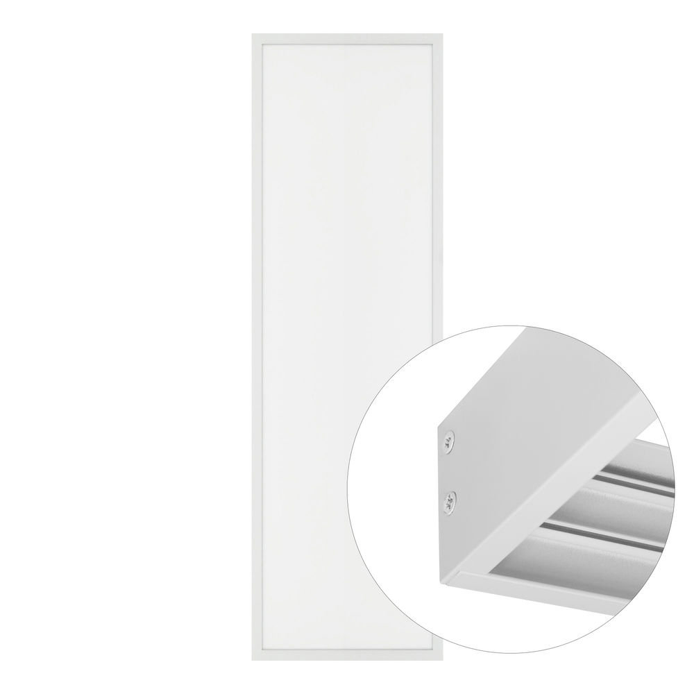 LED Panel 24V 1200 x 300 mm Surface Frame Kit 4000K Cool White 40W | Mr ...