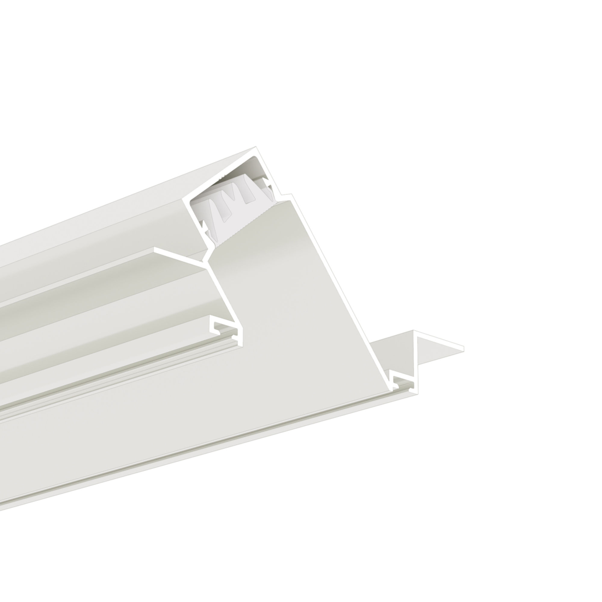 Dipoket Recessed Extrusion Profile 2000mm White | Mr Resistor Lighting
