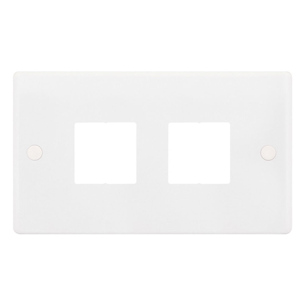 Switch Plate 4 Gang Switching Plate (Plate Only) White | Mr Resistor ...