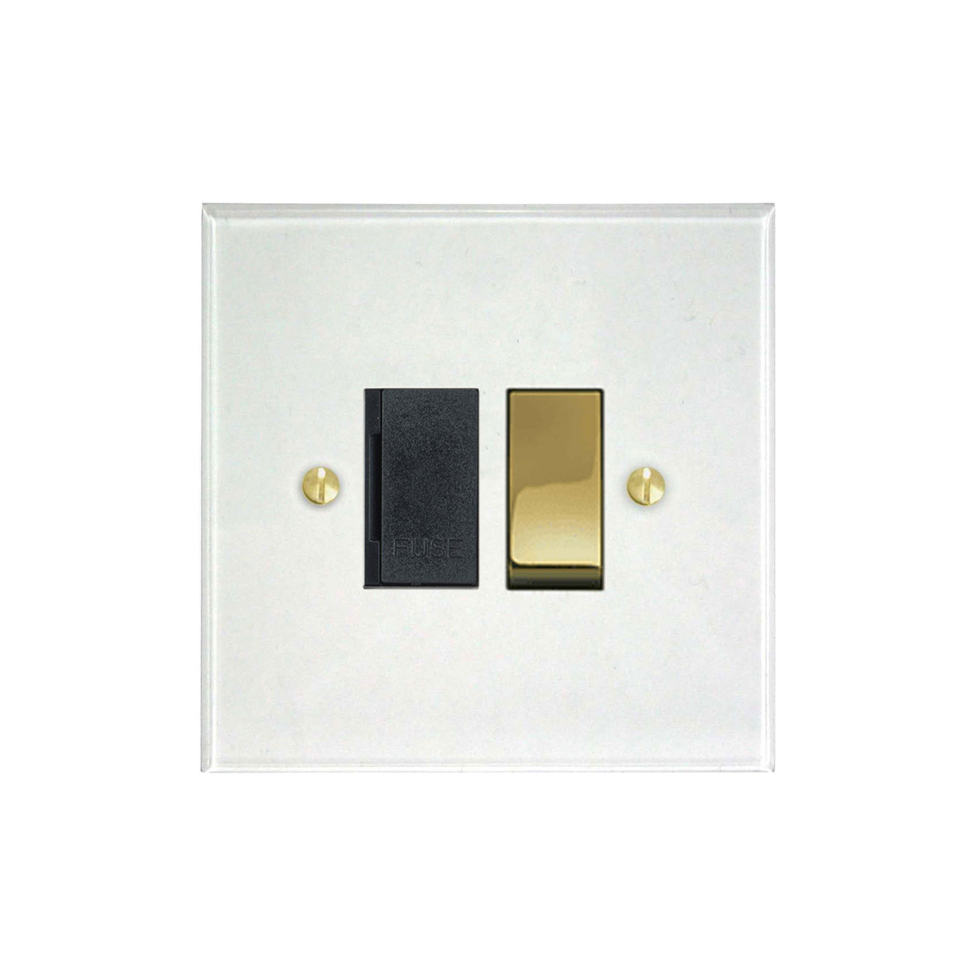 Prism Fuse Sour 1 gang 13 amp switch fuse spur Clear Perspex Black ...