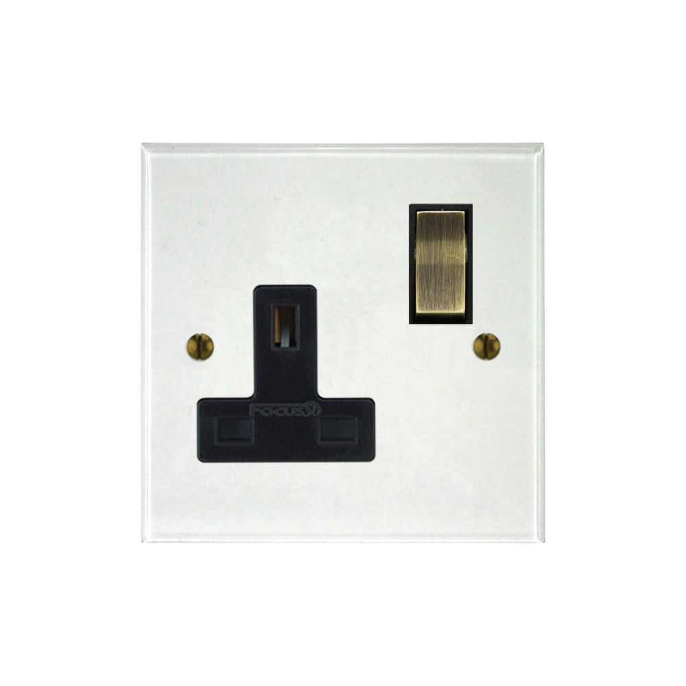 Prism Wall Socket 1 gang 13 amp switch socket outlet Antique Brass ...