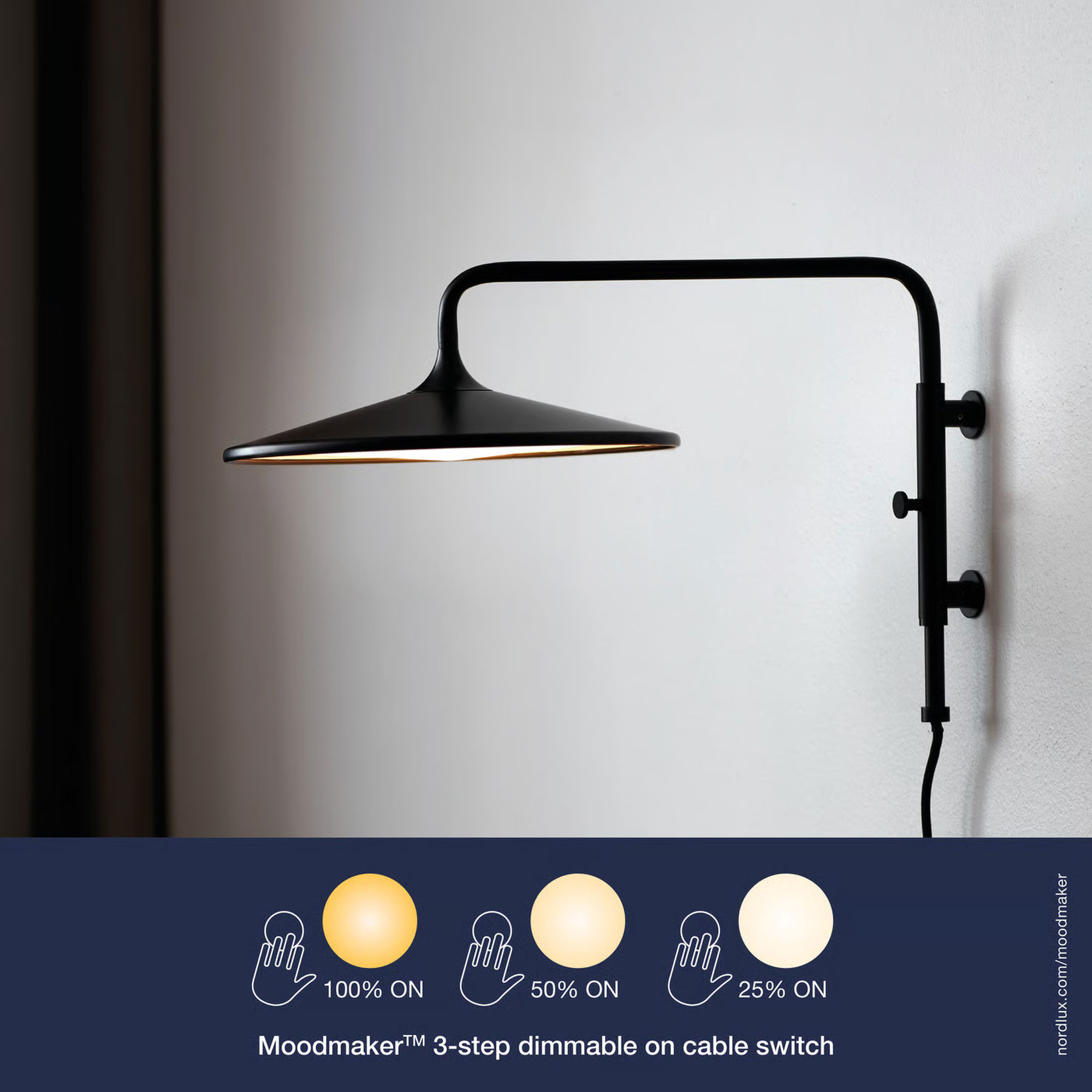 Balance Wall Light Black 2700K Warm White | Mr Resistor Lighting