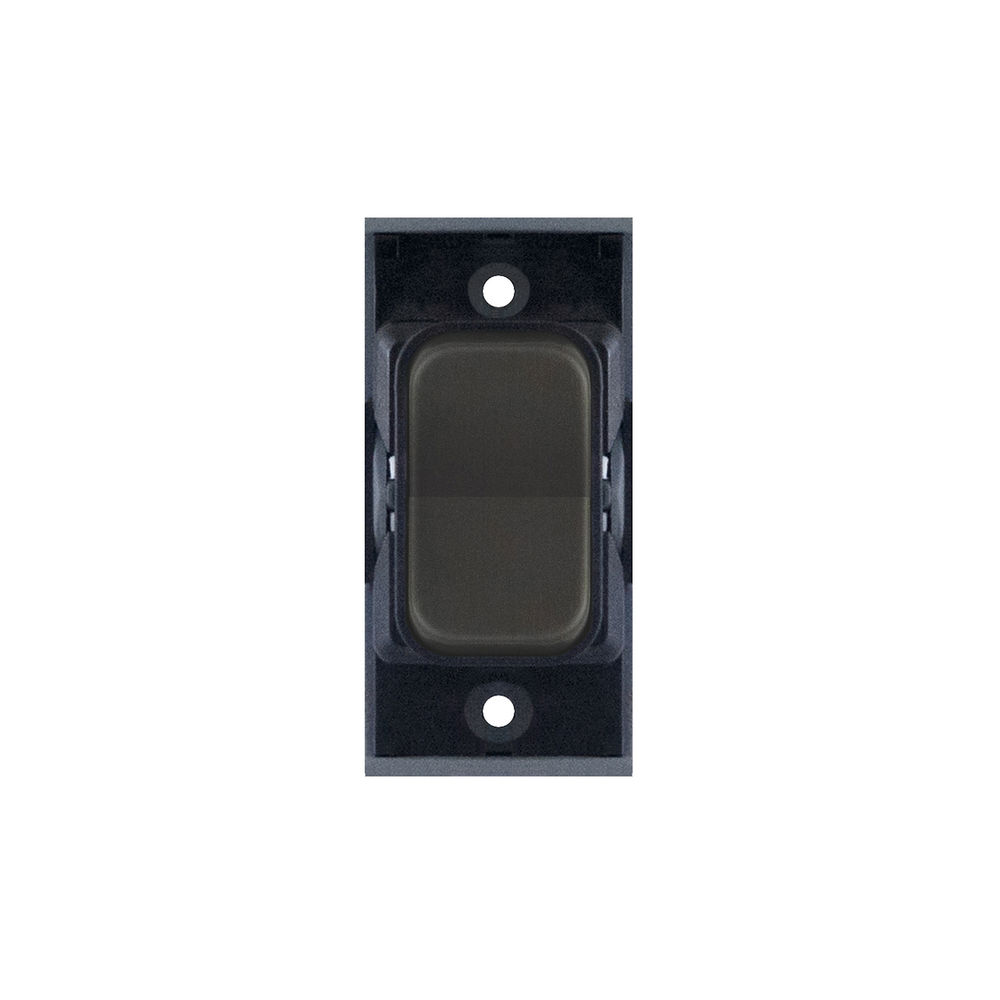 Screwless Rocker Switch Module 2 way + Off Retractive Dark Bronze with ...