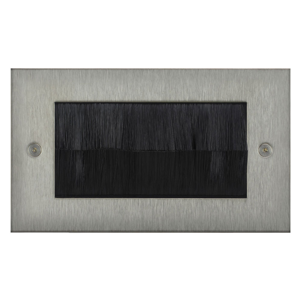Horizon Square Brush Plate Double Brush Satin Stainless Steel | Mr ...