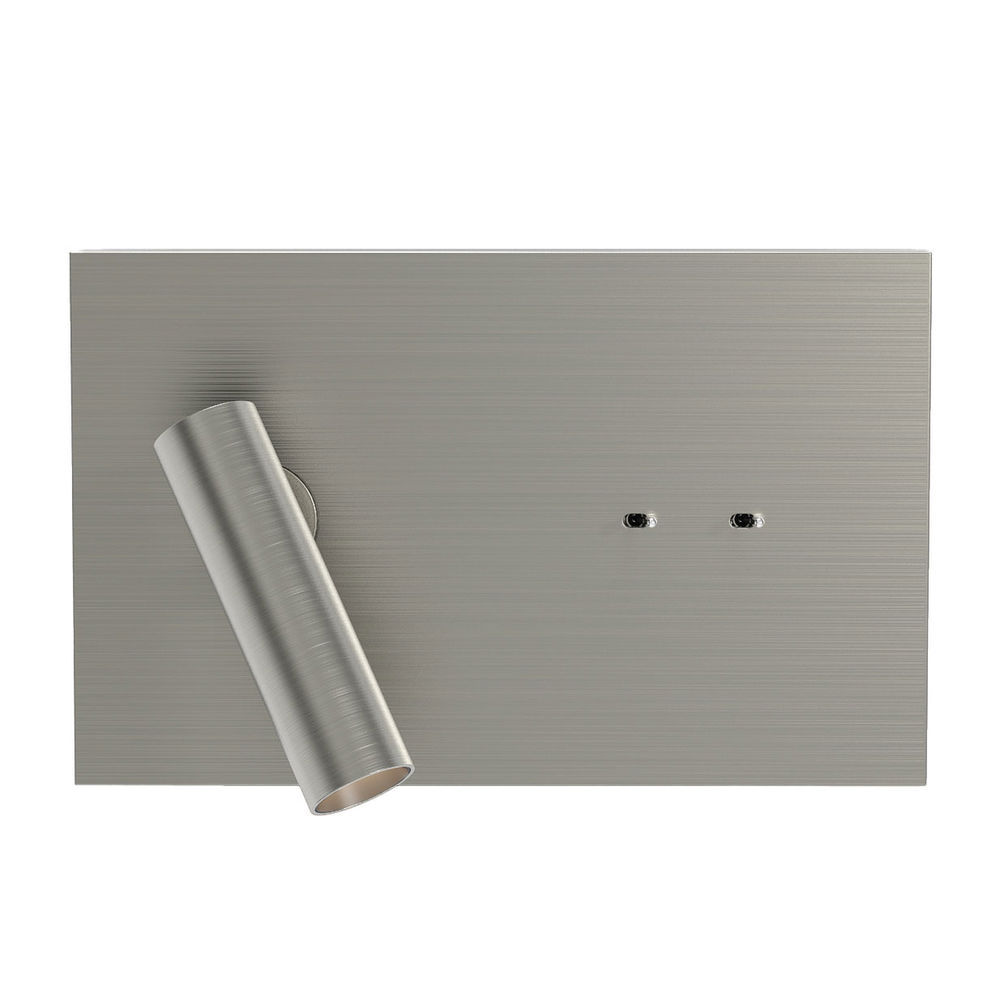 Edge Reader Mini LED Wall Light 240V Matt Nickel 9.3W + 3.3W | Mr ...