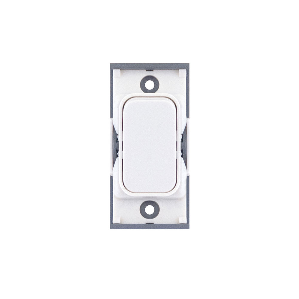 Screwless Rocker Switch Module 20A SP 2 Way Matt White | Mr Resistor ...