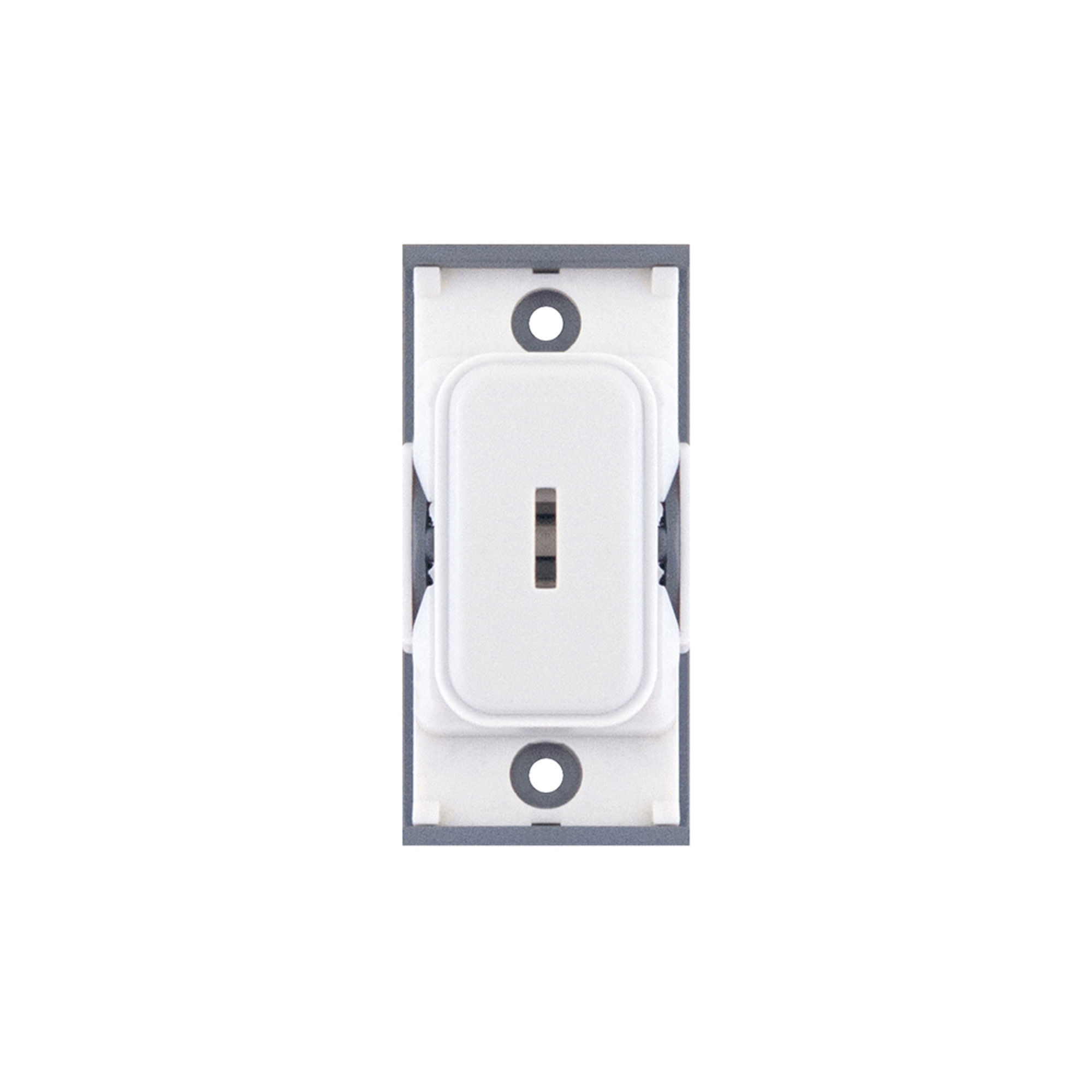 Screwless Key Switch Module 20A DP 1 Way Key Switch Matt White | Mr ...