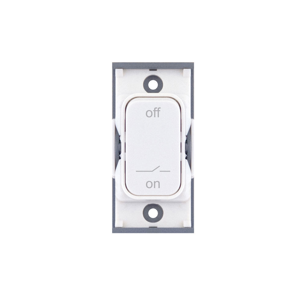 Screwless Fan Isolator Switch Module 10A Fan Isolator Matt White | Mr ...