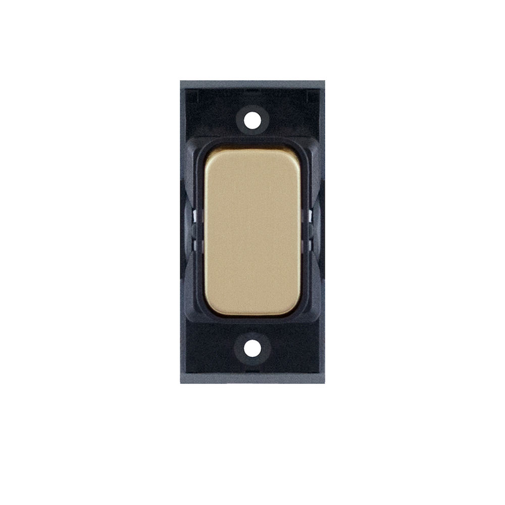 Screwless Rocker Switch Module 20A SP 2 Way Satin Brass | Mr Resistor ...