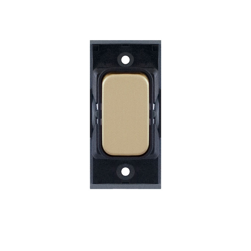 Screwless Rocker Switch Module 1 gang 20amp Intermediate Satin Brass ...