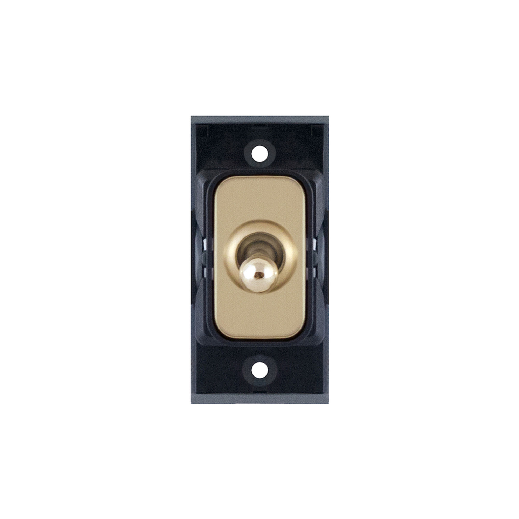 Screwless Toggle Switch Module 1 gang 2 way 10A Satin Brass | Mr ...