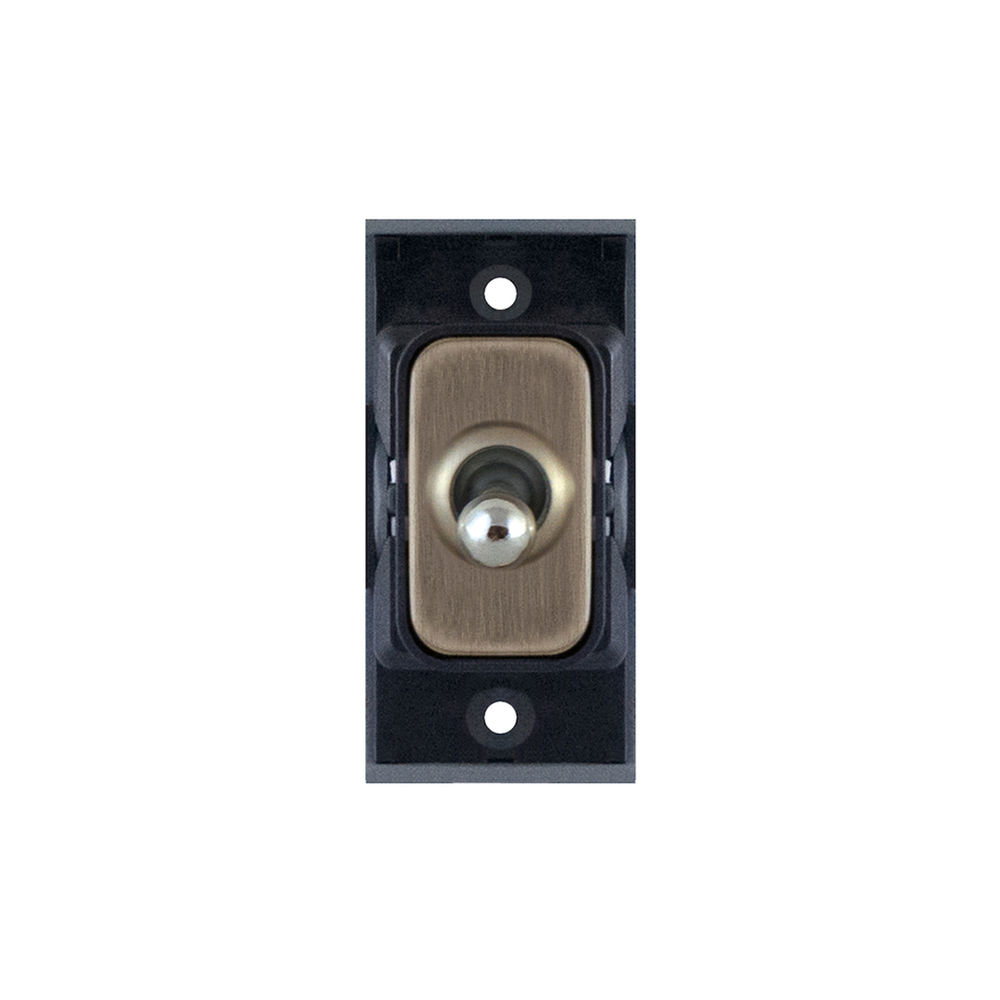 Screwless Toggle Switch Module 1 gang 2 way 10A Antique Brass | Mr ...