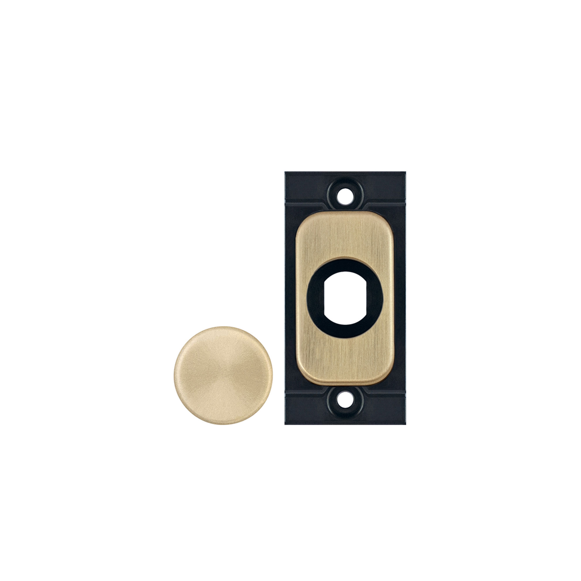 Screwless Grid Dimmer Cover Plate Module Cover Plate Satin Brass | Mr ...
