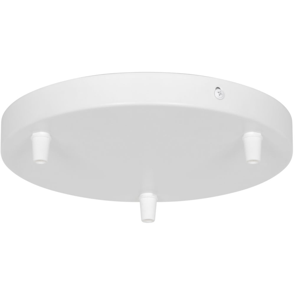 Luana Round Canopy Ceiling Rose White 3 Ways | Mr Resistor Lighting