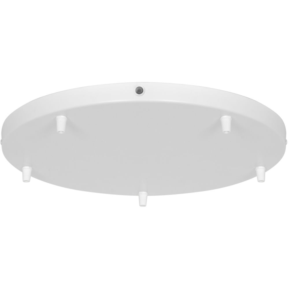 Luana Round Canopy Ceiling Rose White 5 Ways | Mr Resistor Lighting