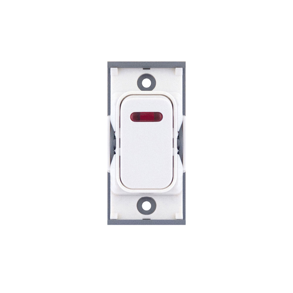 Rocker Switch Module 20A DP with Neon White | Mr Resistor Lighting
