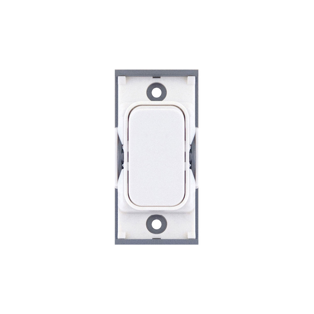 Rocker Switch Module 1 gang 20amp intermediate White | Mr Resistor Lighting