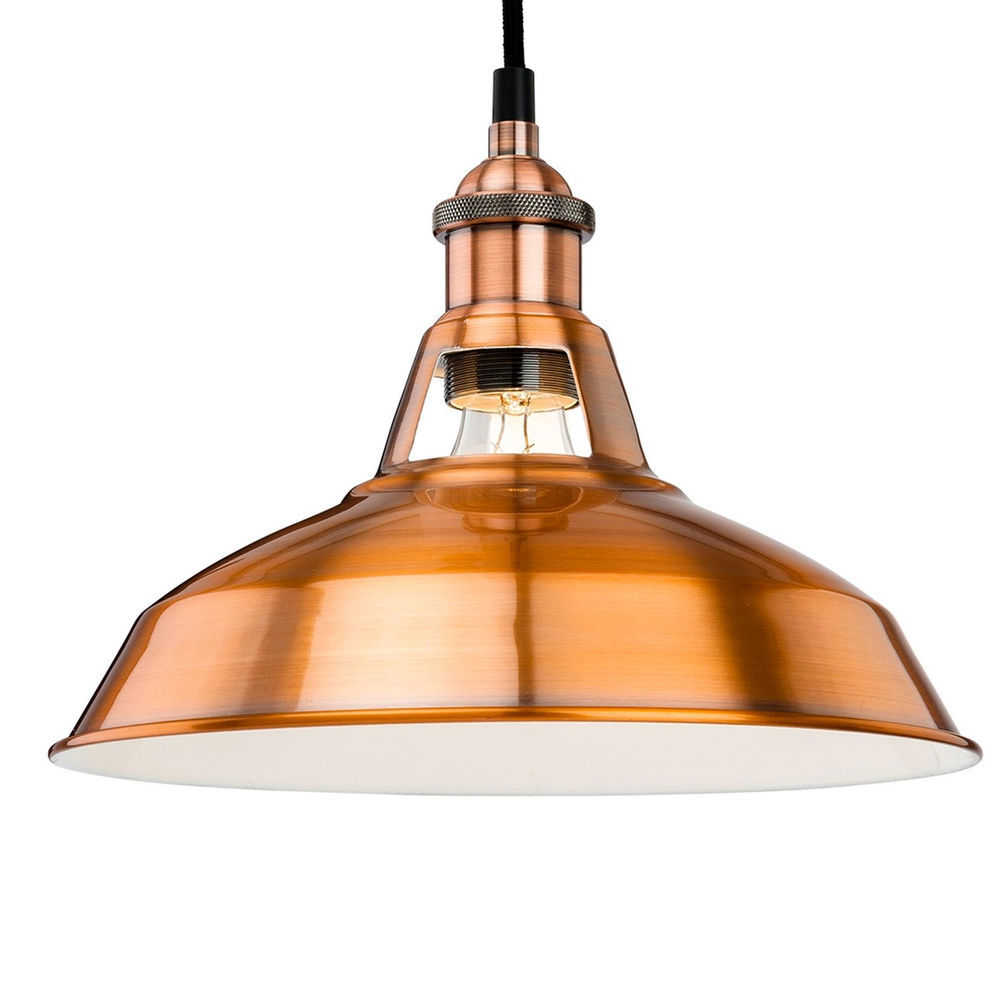 Albany Pendant Light 60W Brushed Copper | Mr Resistor Lighting