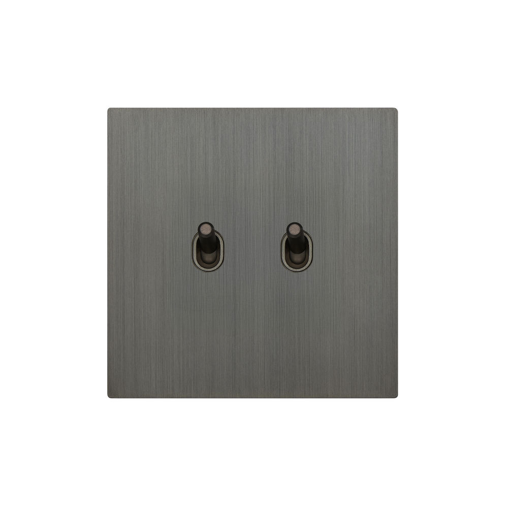 Renaissance Contemporary Toggle Switch 2 Gang 2 Way Umber Bronze | Mr ...
