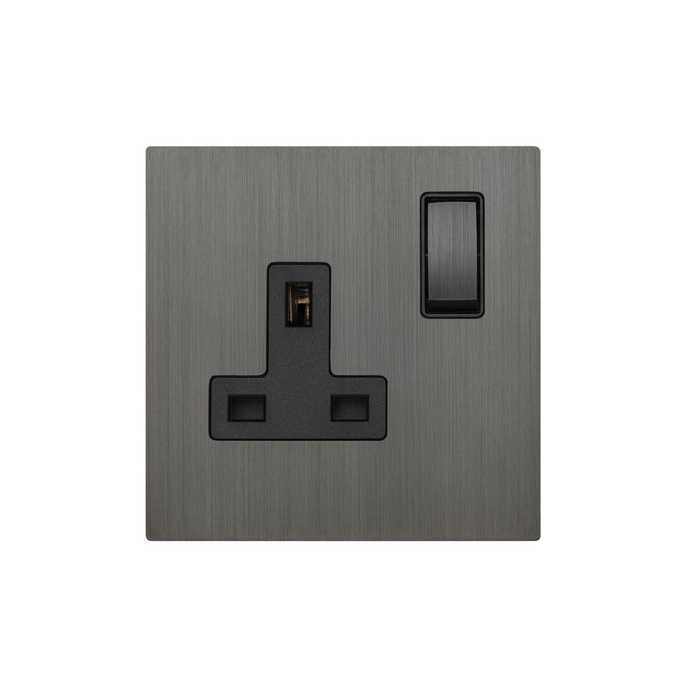 Renaissance Switched Socket 1 Gang 13 Amp Umber Bronze | Mr Resistor ...