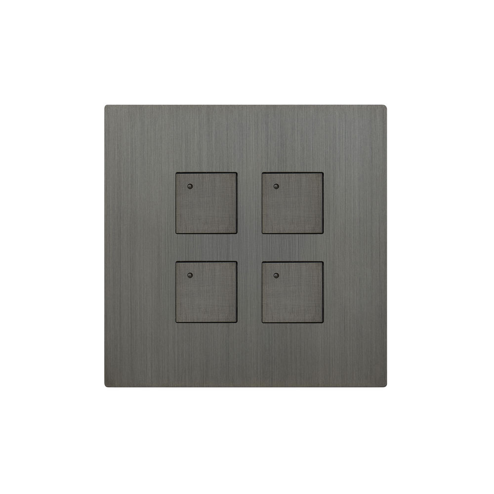 Renaissance Control Switch Square Buttons with LED 4 Gang Push button ...