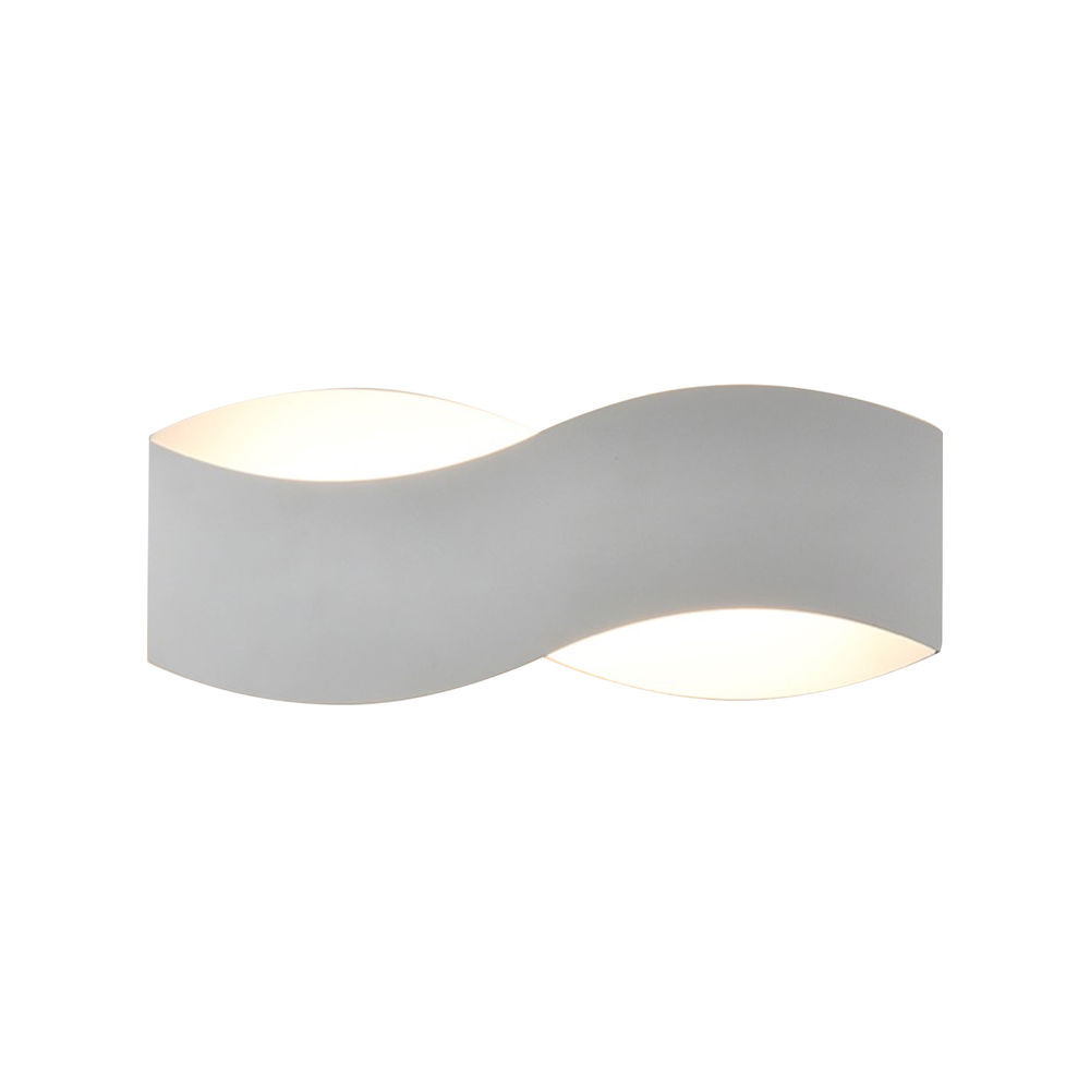 Infinity Interior Wall Light Matt White 13W 3000K Warm White | Mr ...