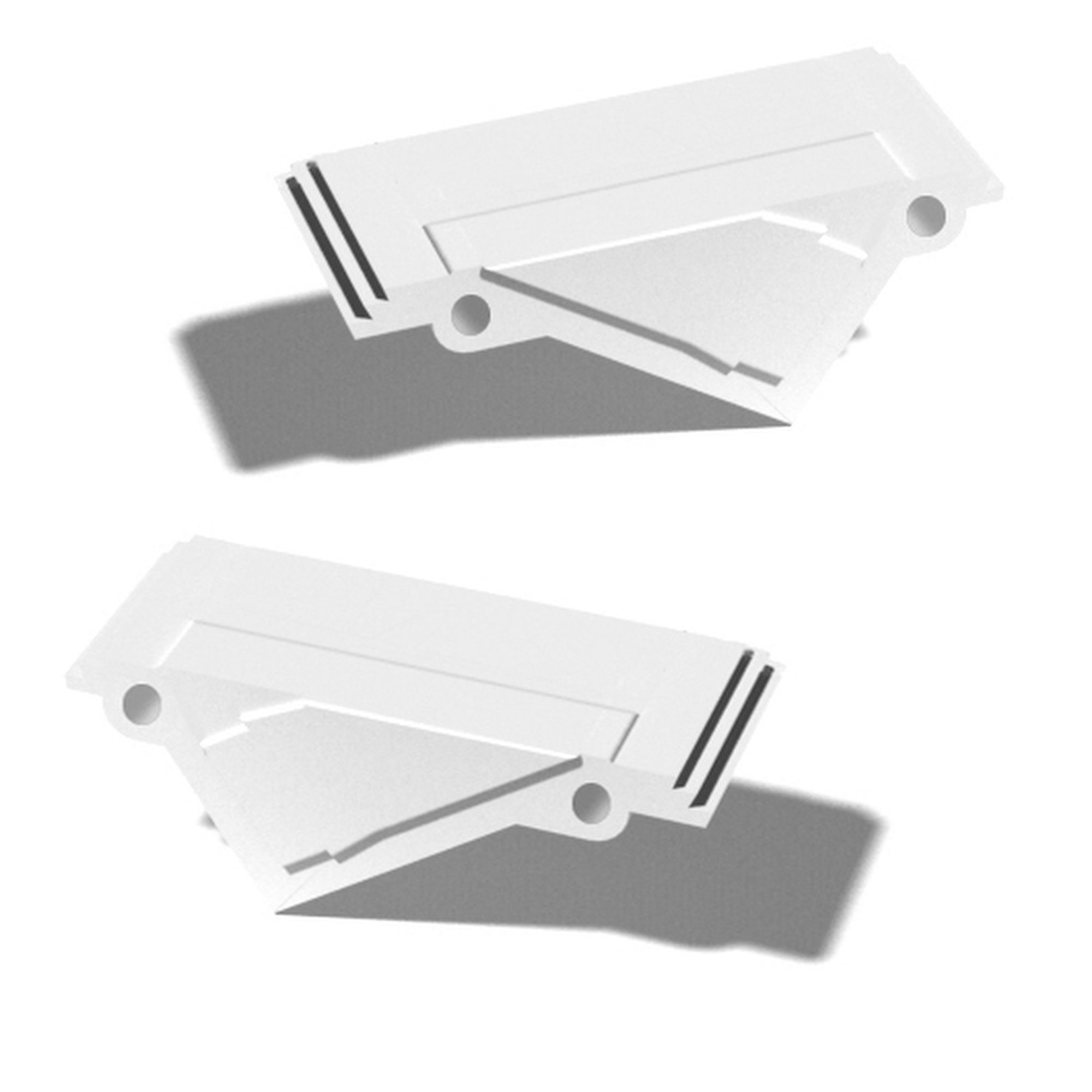 Extrusion Micro 63 End Cap Pair Plaster | Mr Resistor Lighting